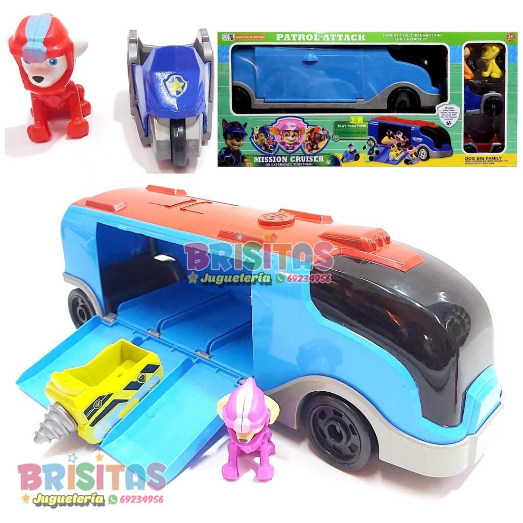 Bus Sencillo Paw Patrol + Personajes – Juguetería Brisitas