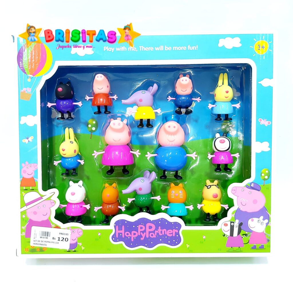 Set De Peppa Pig (14 Personajes) – Juguetería Brisitas