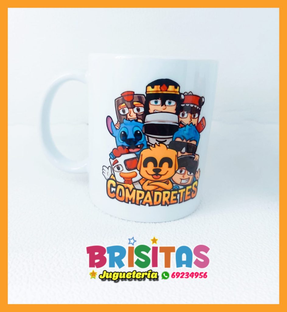 Taza de “Los Compas” Compadretes – Juguetería Brisitas