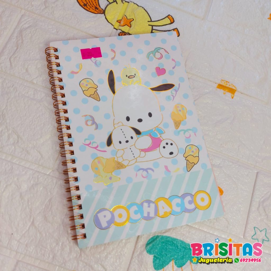 Cuaderno Pochacco – Juguetería Brisitas
