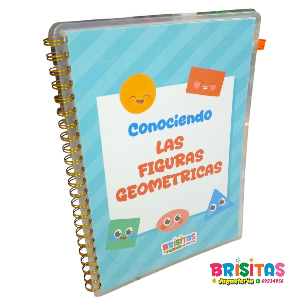 Libro de Aprendizaje Figuras Geométricas Oficio – Juguetería Brisitas