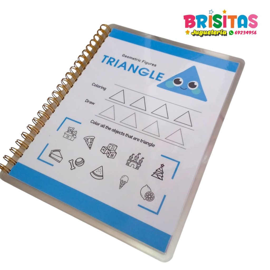 Libro de Aprendizaje Figuras Geométricas Ingles – Juguetería Brisitas